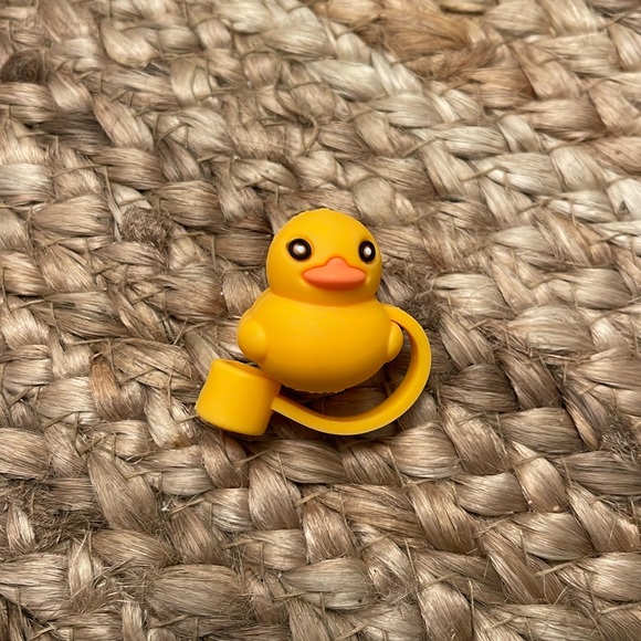 Starbucks | Kitchen | Yellow Rubber Duck Stanleytumbler Straw Topper Or ...